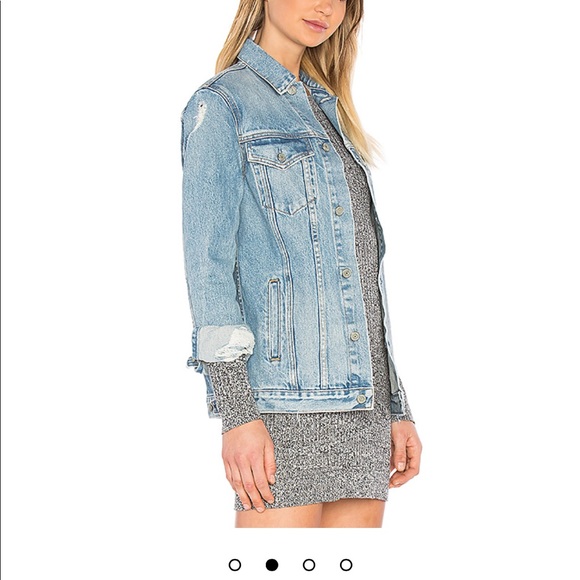 GRLFRND | Jackets & Coats | Daria Oversized Denim Trucker Jacket In You ...